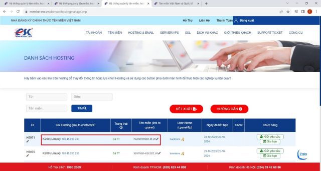 Hướng dẫn đăng ký tên miền .ID.VN - ESC - Nhà đăng ký tên miền